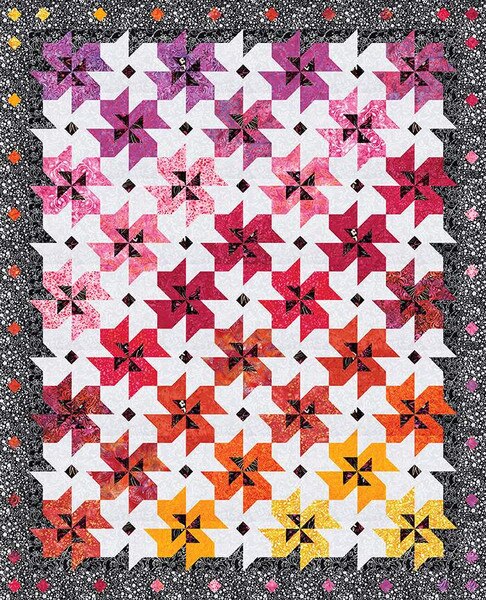Blooming Boldly Designs Color Shift Quilt Pattern | Riley Blake Designs