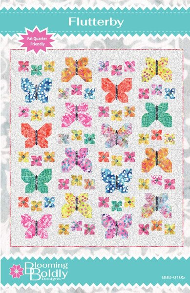 Blooming Boldly Designs Flutterby Quilt Pattern | Riley Blake Designs