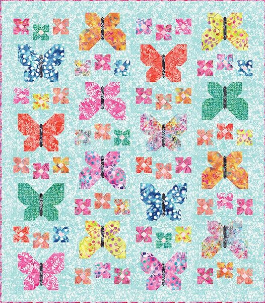 Blooming Boldly Designs Flutterby Quilt Pattern | Riley Blake Designs