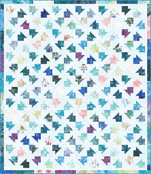Blooming Boldly Designs Kiss-Kiss Fish Quilt Pattern | Riley Blake Designs