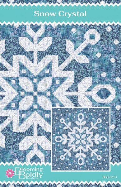 Blooming Boldy Designs Snow Crystal Quilt Pattern | Riley Blake Designs
