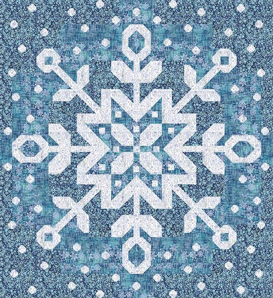 Blooming Boldy Designs Snow Crystal Quilt Pattern | Riley Blake Designs