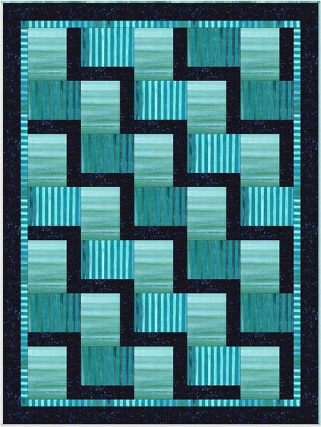 Fabric Café Stepping Up Quilt Pattern | Riley Blake Designs