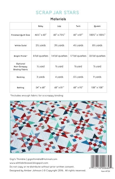 Amber Johnson Scrap Jar Stars Quilt Pattern | Riley Blake Designs