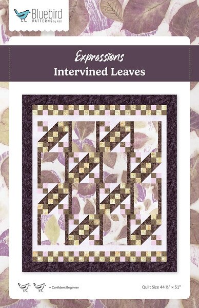 Bluebird Patterns Intervined Leaves Quilt Pattern | Riley Blake Designs
