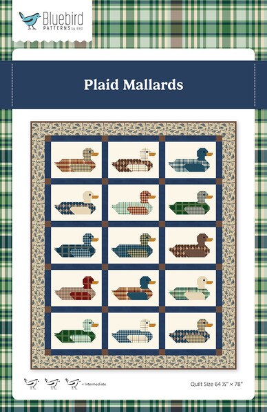 Bluebird Patterns Plaid Mallards Quilt Pattern | Riley Blake Designs
