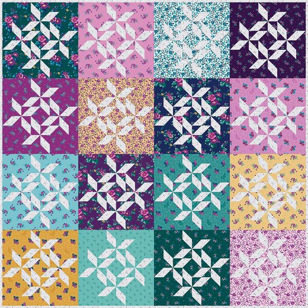 Gerri Robinson Spin Me Around Quilt Pattern | Riley Blake Designs