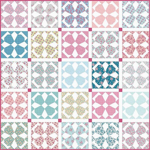 Gerri Robinson Blue Bells Quilt Pattern | Riley Blake Designs