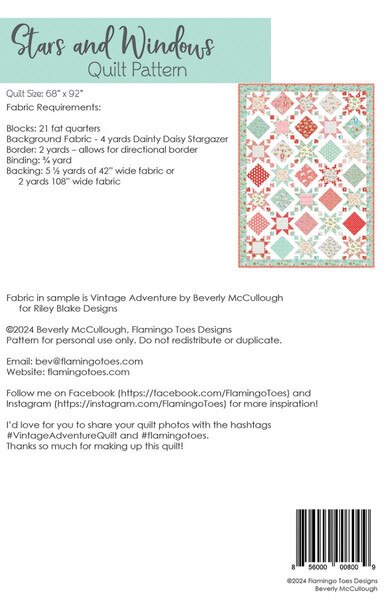 Beverly McCullough Stars and Windows Quilt Pattern | Riley Blake Designs