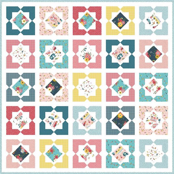 Primrose Cottage Quilts Courtyard Quilt Pattern | Riley Blake Designs