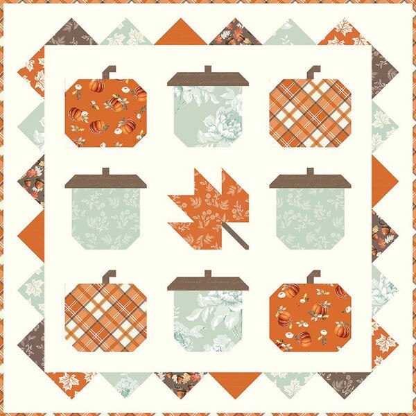 Primrose Cottage Quilts Hello Autumn Quilt Pattern | Riley Blake Designs