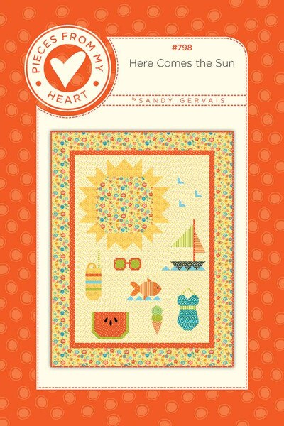 Sandy Gervais Here Comes the Sun Quilt Pattern | Riley Blake Designs
