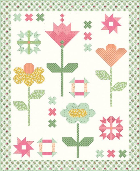 Sandy Gervais Mixed Bouquet Quilt Pattern | Riley Blake Designs