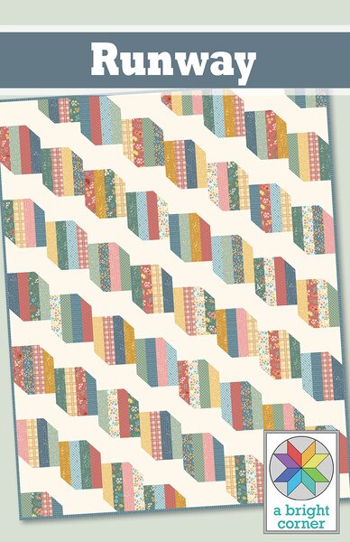 A Bright Corner Runway Quilt Pattern | Riley Blake Designs