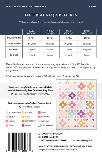 Fran Gulick Luminaries Quilt Pattern | Riley Blake Designs