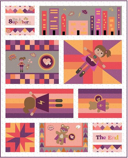 Jennifer Long Comic Book Quilt Pattern | Riley Blake Designs