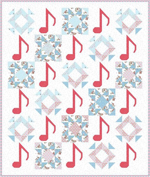 Jennifer Long Music Score Quilt Pattern | Riley Blake Designs