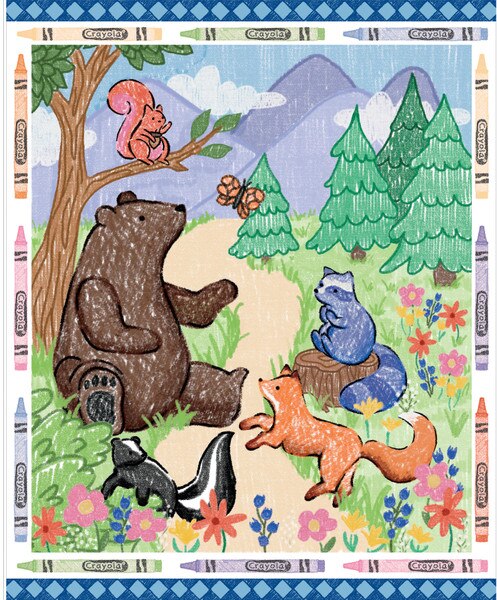 Colorful Critters Panel | Riley Blake Designs