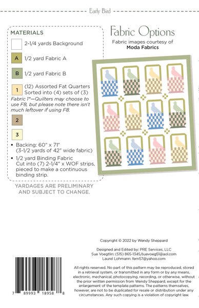 Wendy Sheppard Early Bird Quilt Pattern | Riley Blake Designs