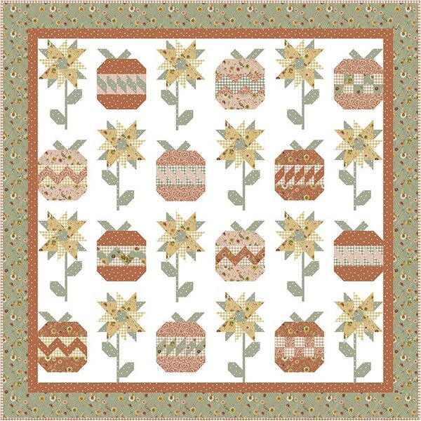 Sew-N-Quilt Fall Garden Quilt Pattern | Riley Blake Designs