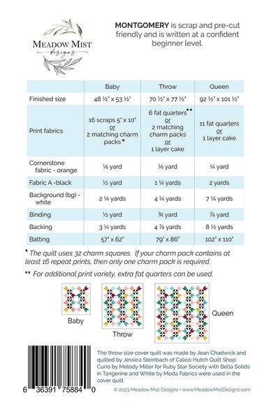 Meadow Mist Designs Montgomery Quilt Pattern | Riley Blake Designs