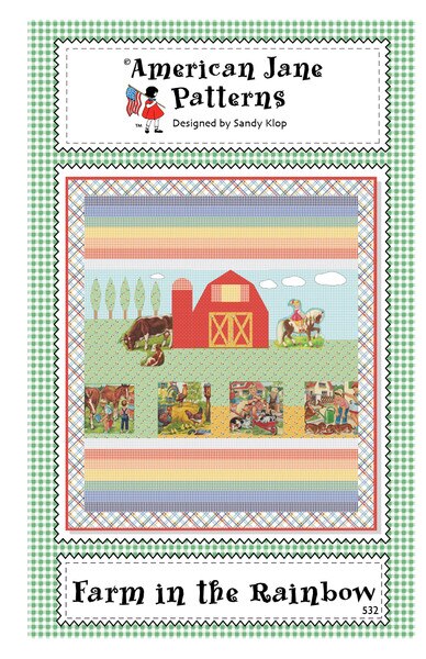American Jane Patterns Farm in the Rainbow Quilt Pattern | Riley Blake ...