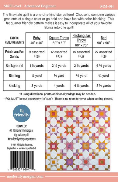 Modernly Morgan Gravitate Quilt Pattern | Riley Blake Designs