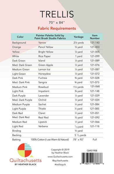 Quiltachusetts Trellis Quilt Pattern | Riley Blake Designs