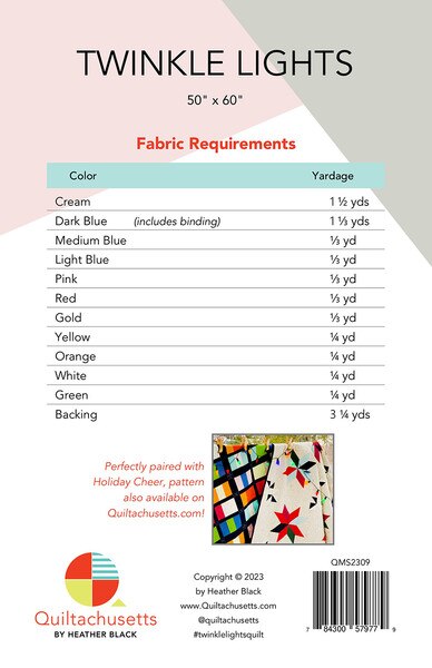 Quiltachusetts Twinkle Lights Quilt Pattern | Riley Blake Designs
