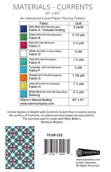 Tamarinis Currents Quilt Pattern | Riley Blake Designs