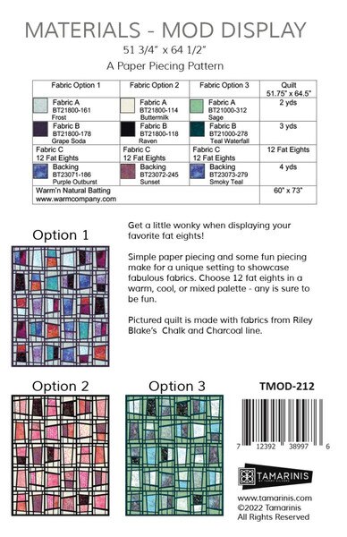 Tamarinis Mod Display Quilt Pattern | Riley Blake Designs