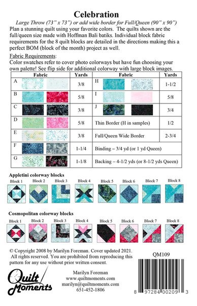 Quilt Moments Celebration Quilt Pattern | Riley Blake Designs