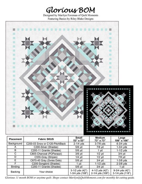 Quilt Moments Glorious Quilt Pattern | Riley Blake Designs