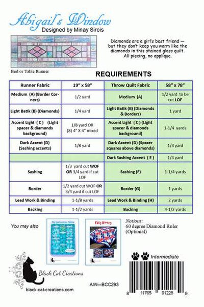 Black Cat Creations Abigail's Window Quilt Pattern | Riley Blake Designs