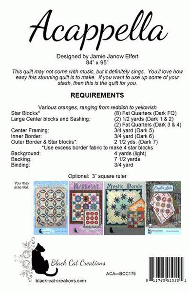 Black Cat Creations Acappella Quilt Pattern | Riley Blake Designs