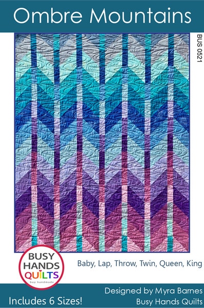 Busy Hands Quilts Ombre Mountains Quilt Pattern | Riley Blake Designs