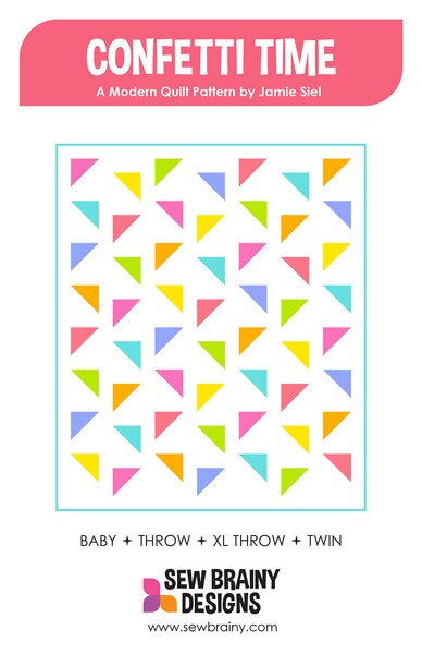 Sew Brainy Designs Confetti Time Quilt Pattern | Riley Blake Designs
