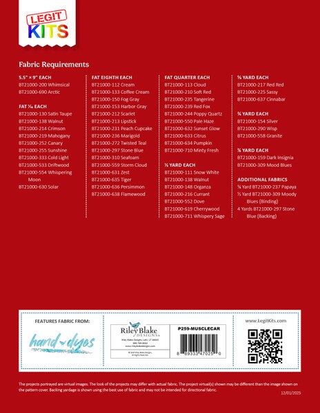 Legit Kits Muscle Quilt Pattern | Riley Blake Designs