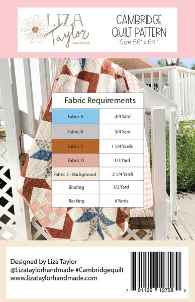 Liza Taylor Handmade Cambridge Quilt Pattern | Riley Blake Designs