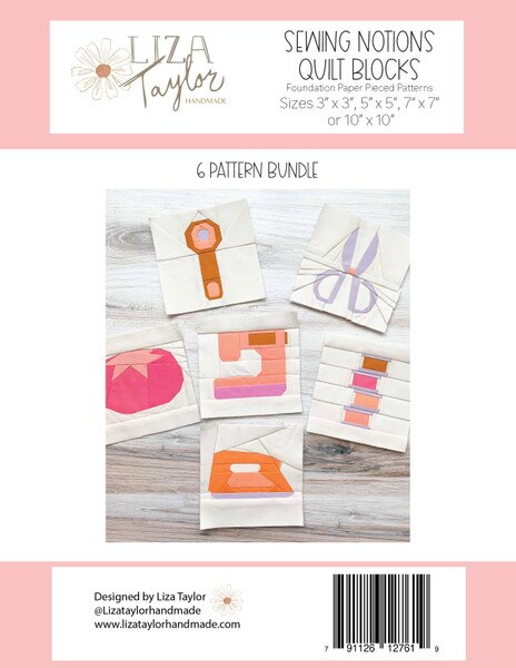 Liza Taylor Handmade Sewing Notions Quilt Blocks Pattern | Riley Blake ...