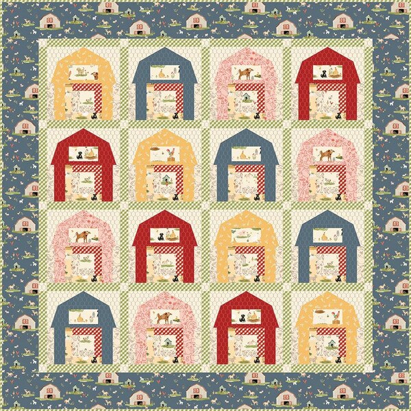 Poorhouse Quilt Designs I Spy Farm Quilt Pattern | Riley Blake Designs