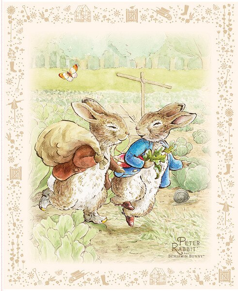 Peter Rabbit™ and Benjamin Bunny™ Panel | Riley Blake Designs