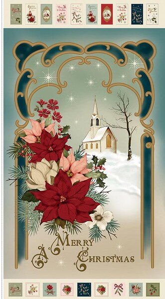 Christmas Greetings Panel | Riley Blake Designs