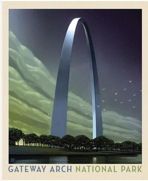 National Parks Gateway Arch Poster Panel | Riley Blake Designs