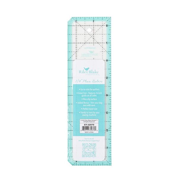 Riley Blake Designs Quilty™ Tools 1/4 Inch Plus Ruler | Riley Blake Designs