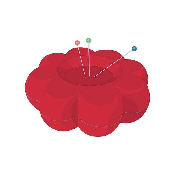 Lori Holt Flower Power Magnetic Pin Holder Riley Red | Riley Blake Designs