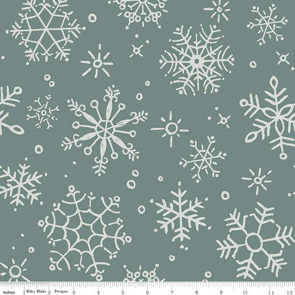 Wide Back Magical Winterland Snowflake Winter | Riley Blake Designs