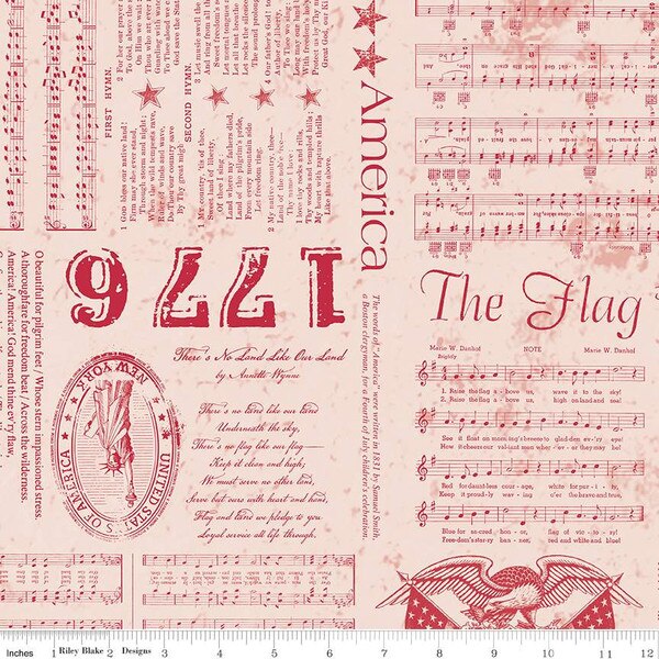 Wide Back Americana Liberty Red | Riley Blake Designs