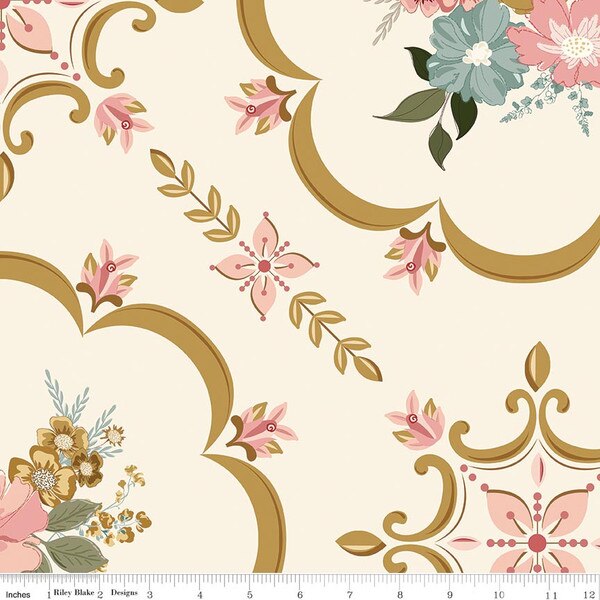 Wide Back Renew Gold | Riley Blake Designs
