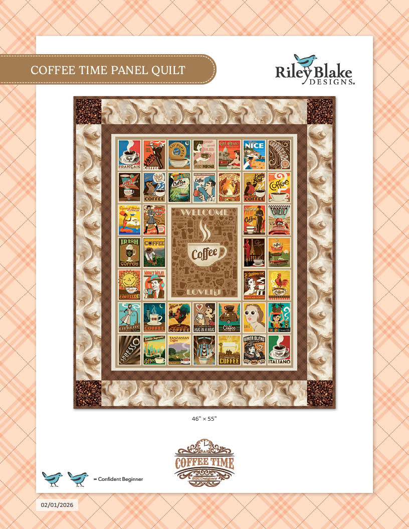 Coffee Time Panel Quilt
